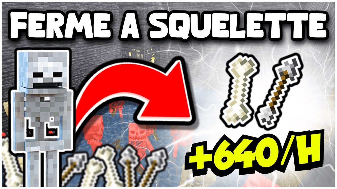 USINE A SQUELETTE SUR MINECRAFT BEDROCK EN 1.21 🦴 - YouTube