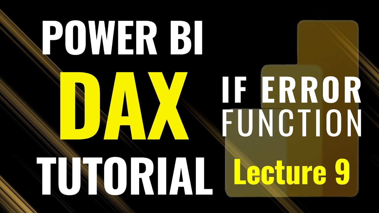 IFERROR Function in DAX | Power BI Tutorial - YouTube