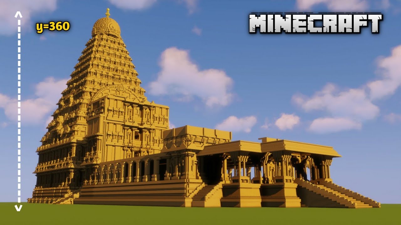 Minecraft Thanjai Periya Kovil | Brihadeewara Temple - Tamil - YouTube