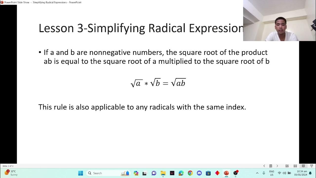 Simplifying Radical Expressions - YouTube Simplifying Radical Expressions - YouTube