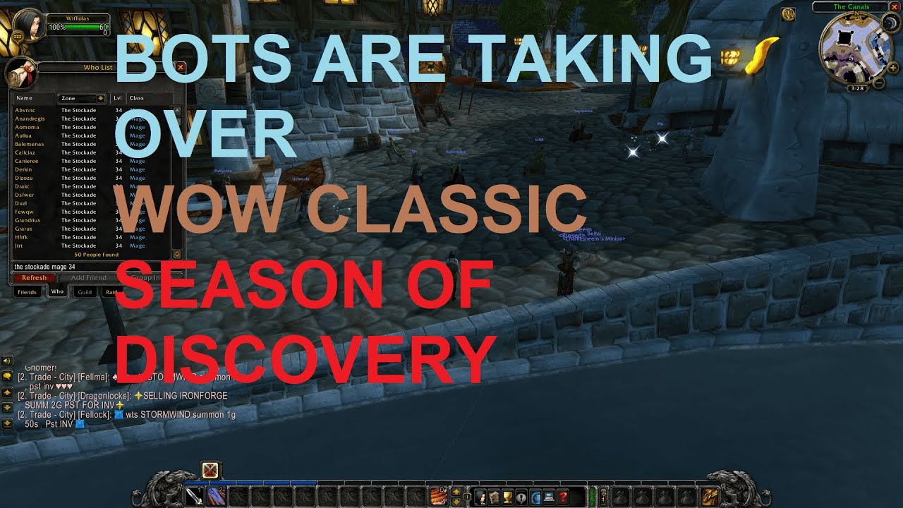 WoW Classic SOD BOTS OUT OF CONTROL - YouTube