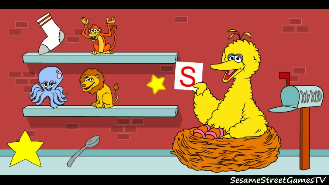 Sesame Street Big Bird Shares All His Game Adventures - YouTube