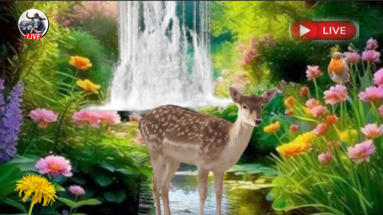 🛑Live: Nature's Symphony: Relaxing Live Stream for Meditation, Study ...