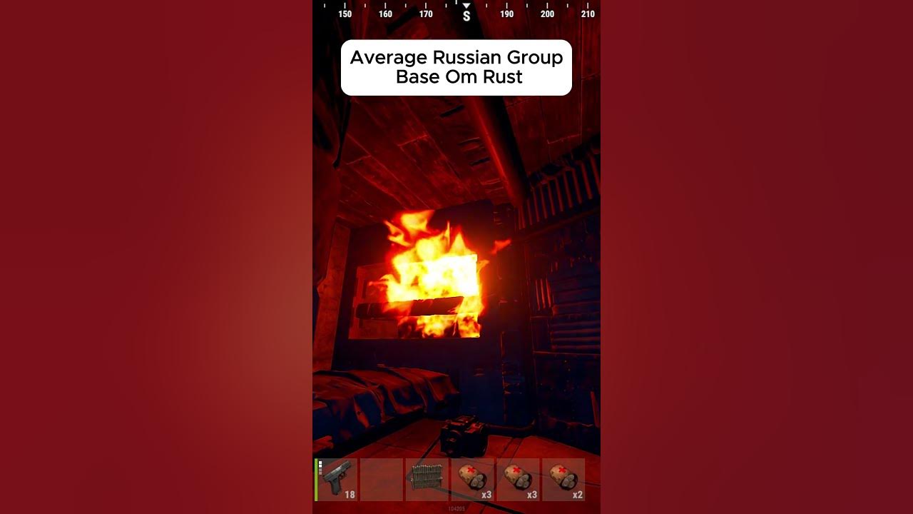Russian base on rust #rust #rustpvp #rustconsole #rustgame #rustraid #rustclips #rustshorts ...