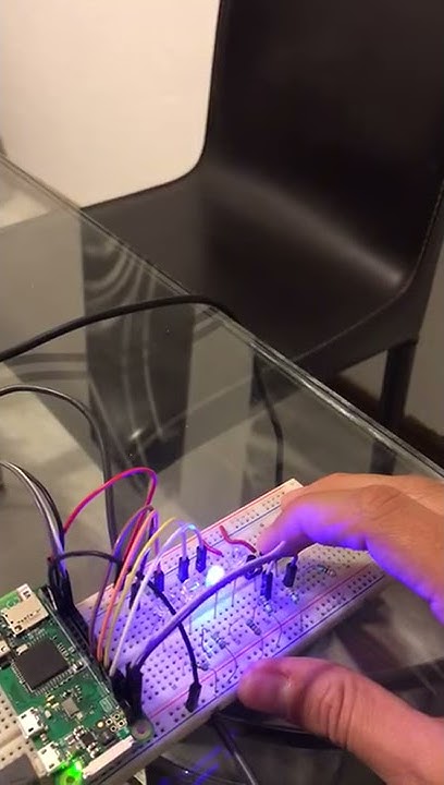GPIO Raspberry pi 0 w secuencia de leds - YouTube