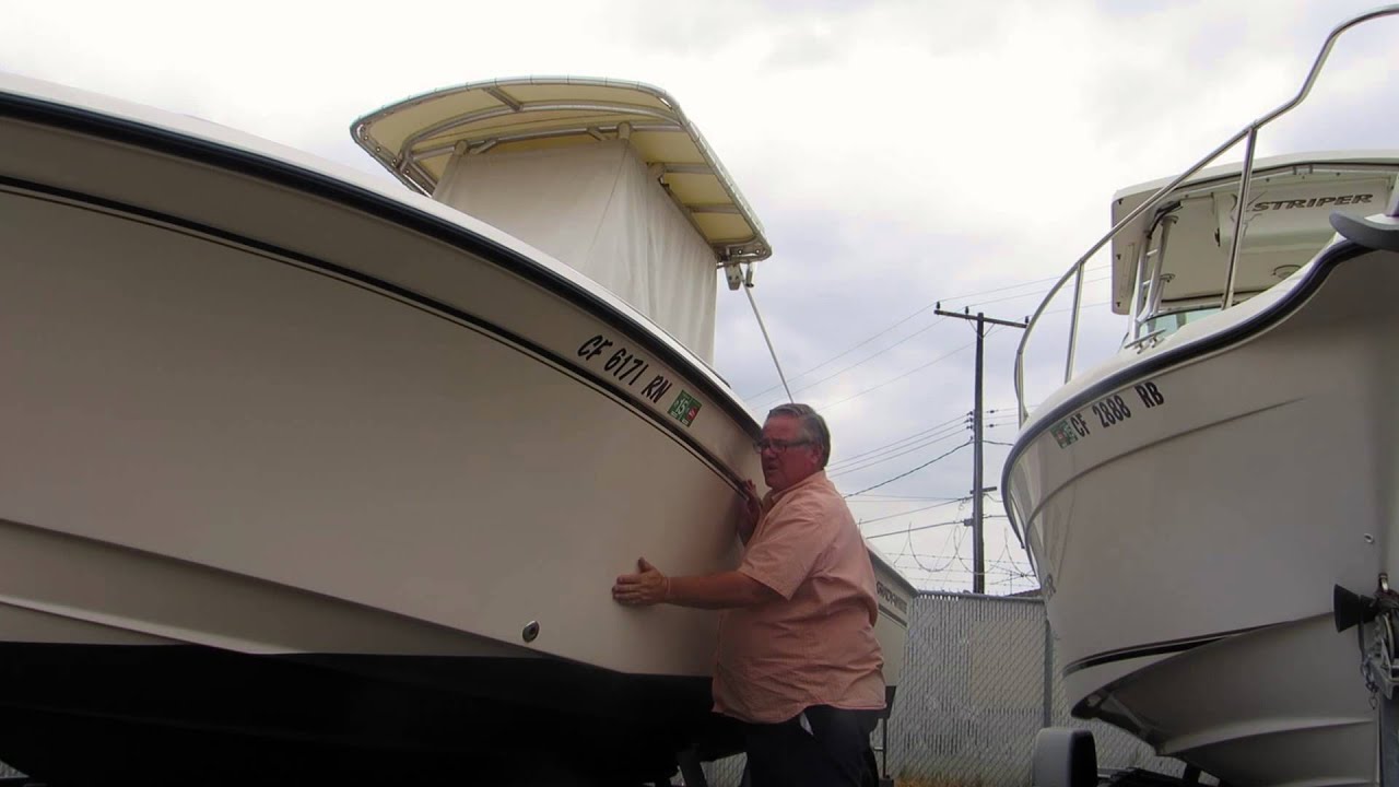 Reverse Chine Grady vs Striper - YouTube