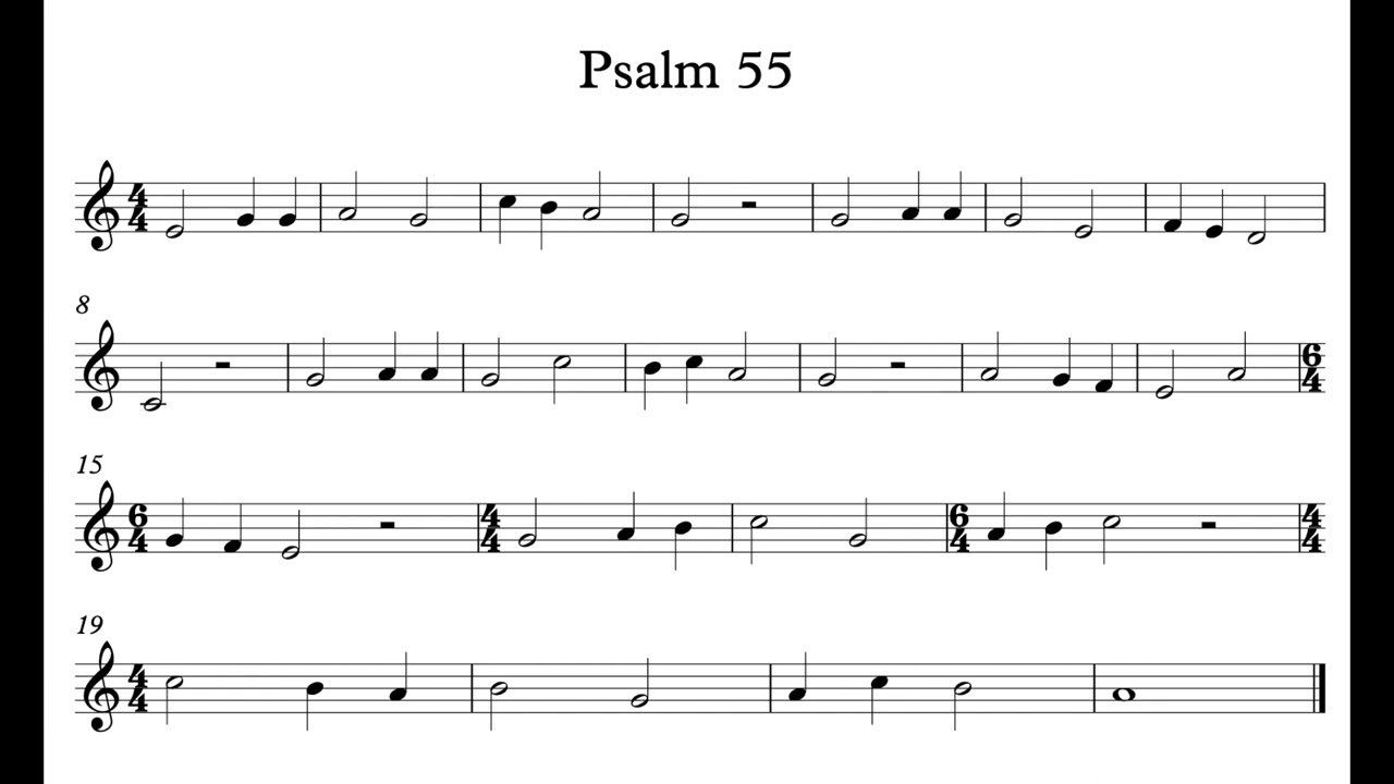Psalm 55 YouTube Psalm 55 YouTube