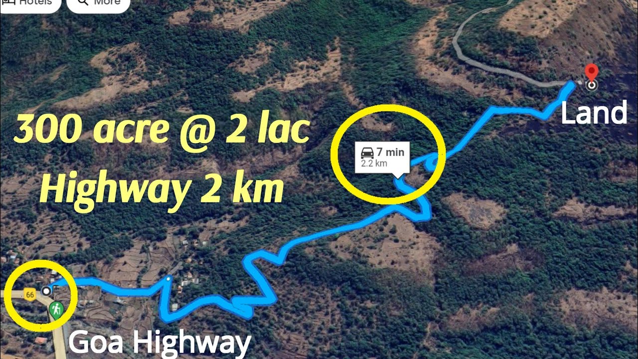 ID 113/234 The 300 acre resale land @ 2 lacs/acre near Mumbai Goa ...