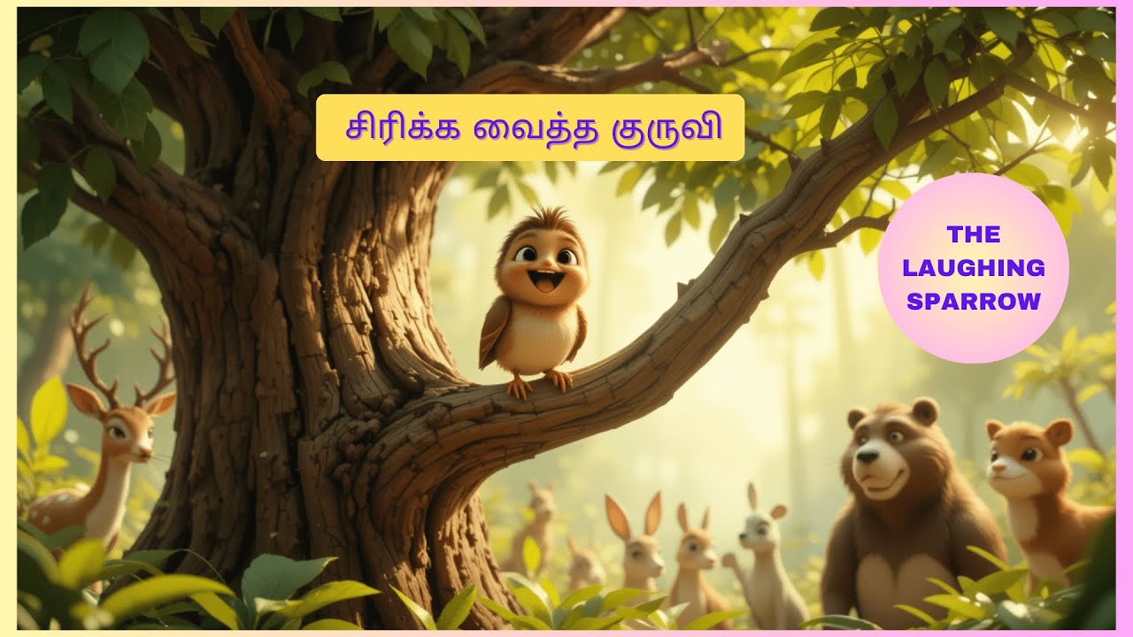 சிரிக்க வைத்த குருவி | The Laughing Sparrow | Tamil Moral Story for ...