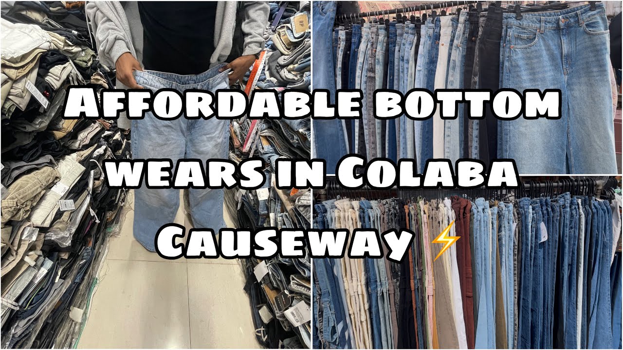 Affordable bottom wears at Colaba Causeway || - YouTube