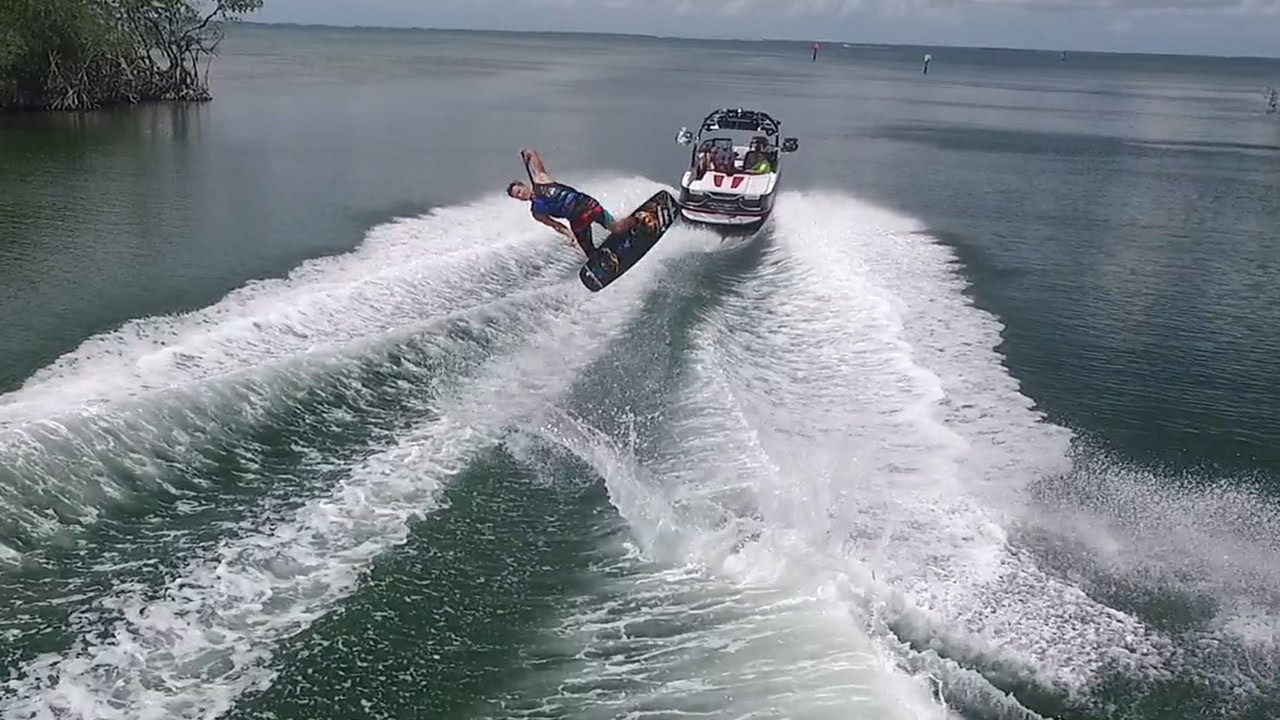 Pro Wakeboarder Kirby Liesmann, Key Largo, FL "Stir it up" Phantom 3 ...