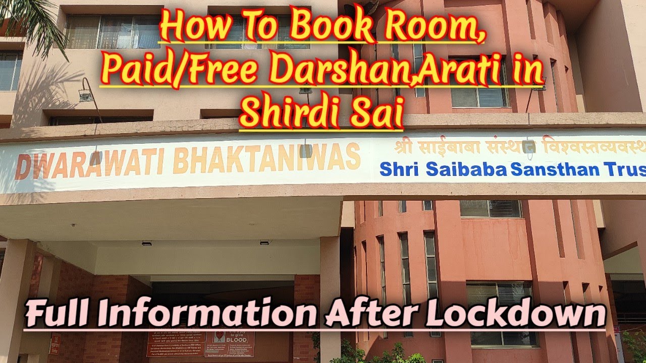 How To Book Room at Shirdi's Dwarawati,Sai Ashram & Sai Bhakta Niwas ...