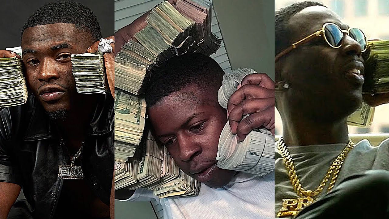 Rappers flexing money for 2 minutes straight - YouTube