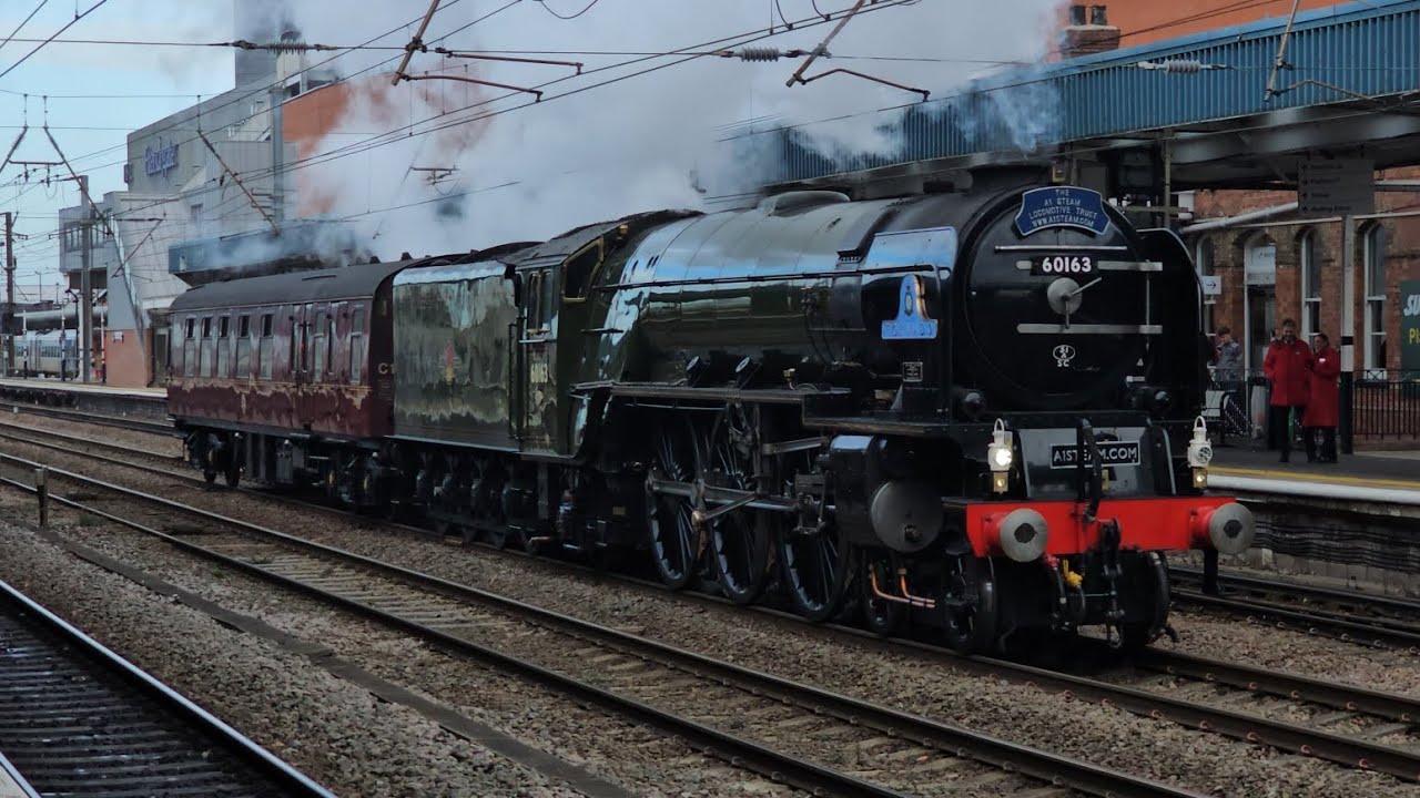 Tornado 60163 At Doncaster From North Road To Tyseley Steam Trust - YouTube