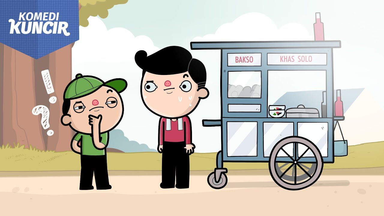 Introgasi Tukang Bakso INTEL?!!! - Animasi Komedi Kuncir 39 - YouTube