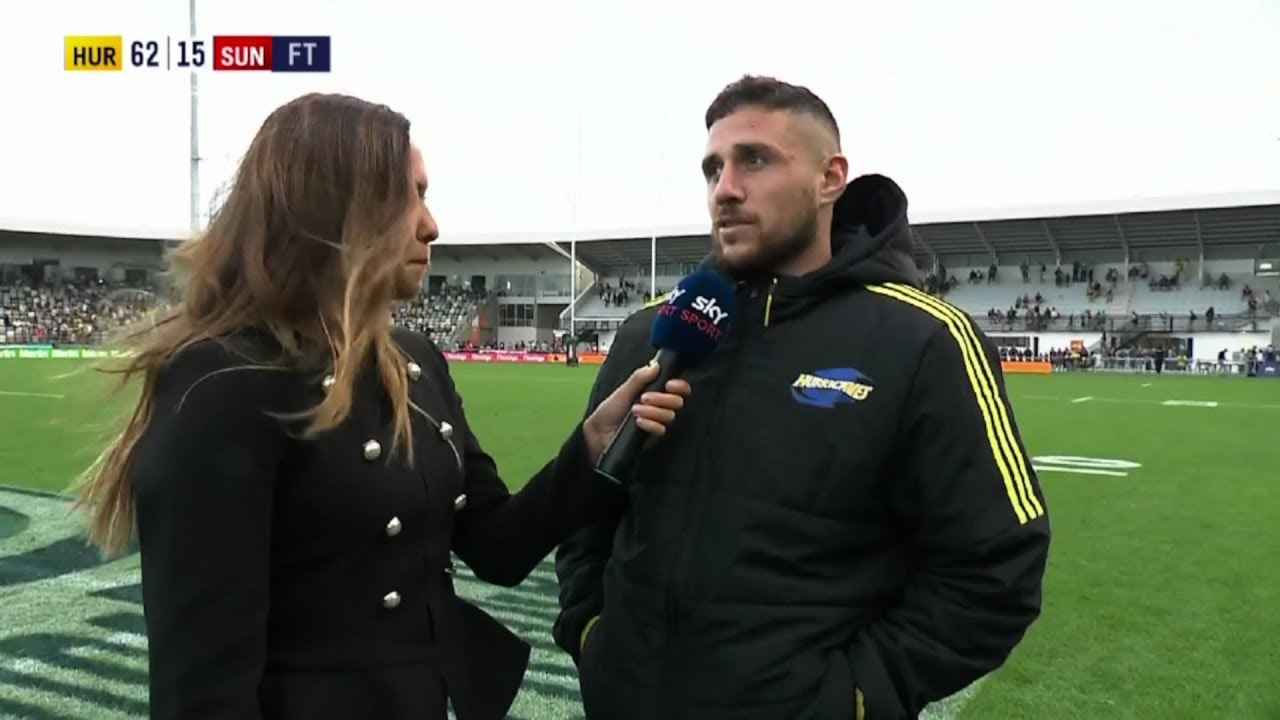 Super Rugby | Hurricanes v Sunwolves | Post-match interview with TJ ...