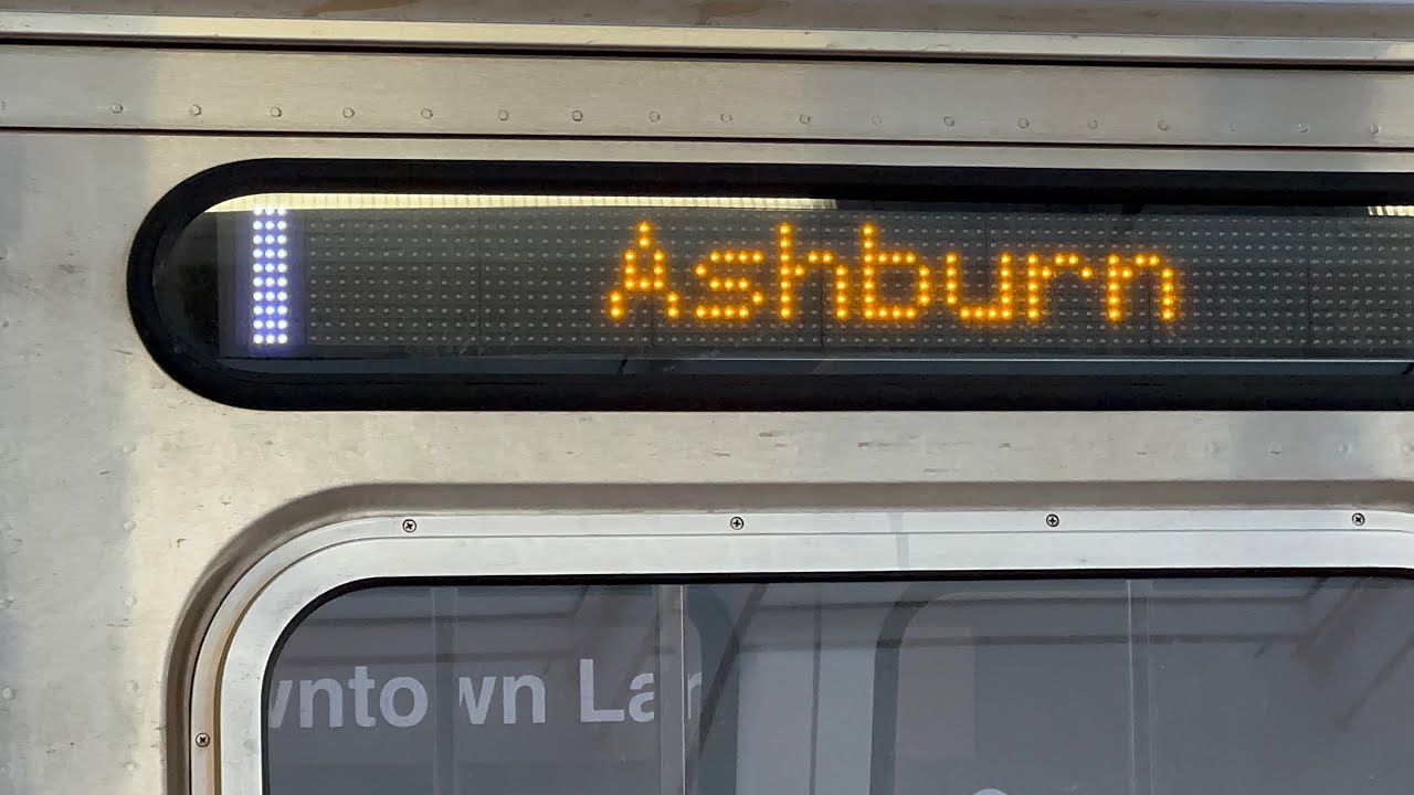 WMATA Subway: Kawasaki 7k Series ⚪️Silver Line⚪️ Train from Largo to ...