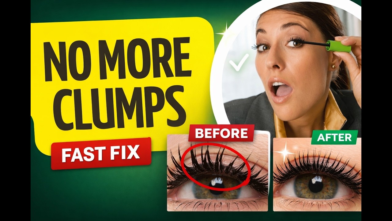 Pro Make Up Artist Shows You How to Fix Mascara Clumps - YouTube