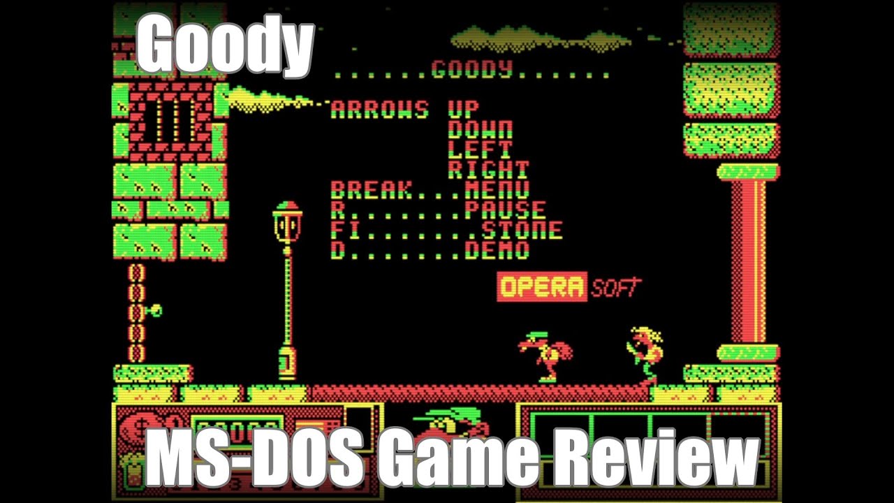 Goody - 1987 - MS-DOS Game Review - YouTube