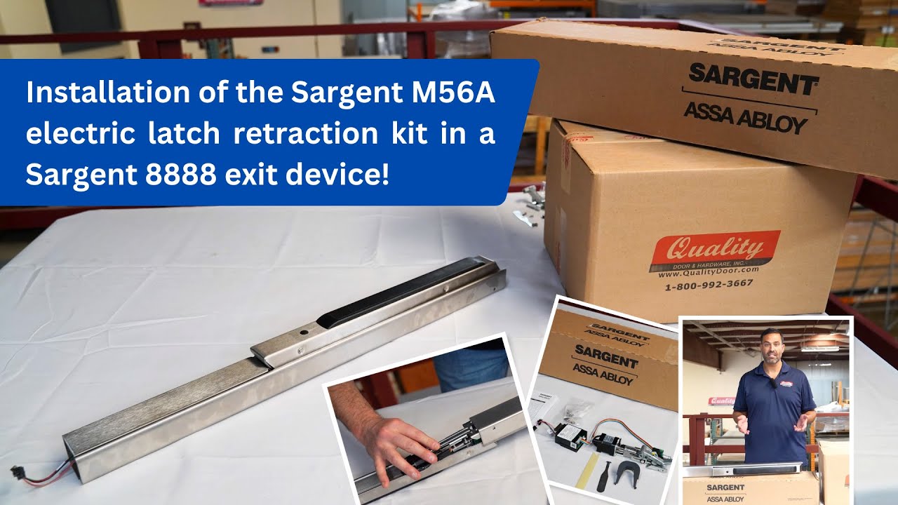 How to Install a Sargent M56A electric latch retraction kit in a ...