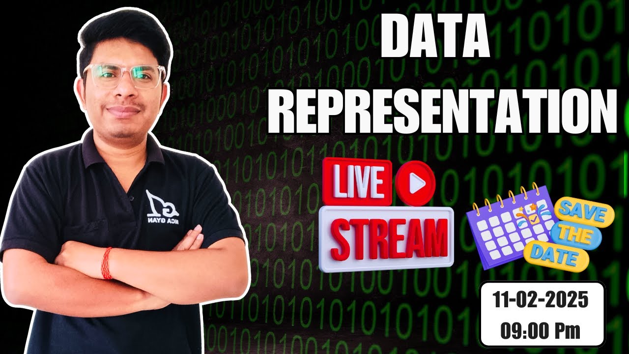 Data Representation | Live Lecture | MCA GYAN | MAH MCA CET 2025/2026 ...