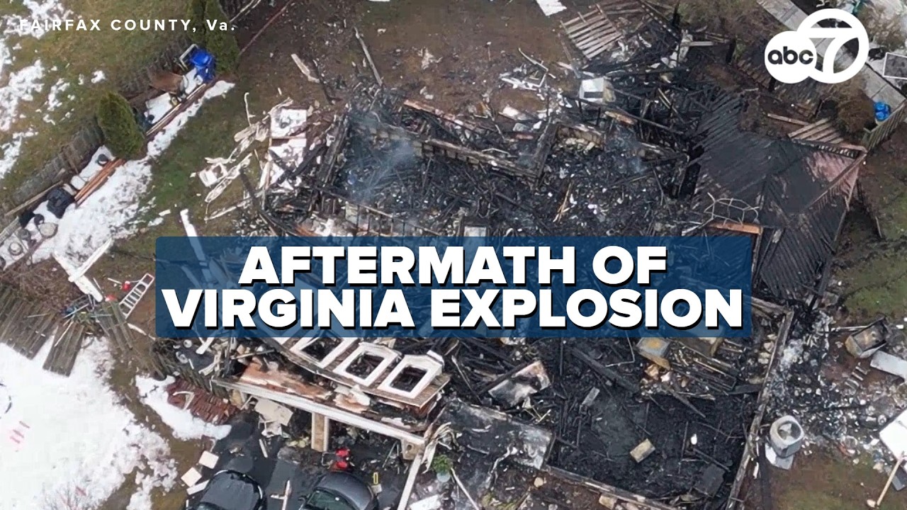 7News Drone flies over aftermath of possible Virginia house explosion ...