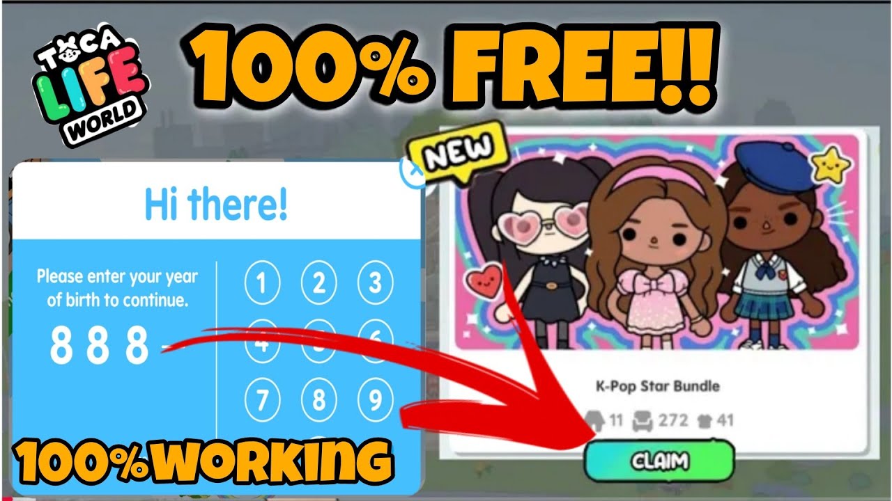 NEW UPDATE! K-POP BUNDLE PACK CODE TOCA BOCA LIFE WORLD | PROMO CODE ...