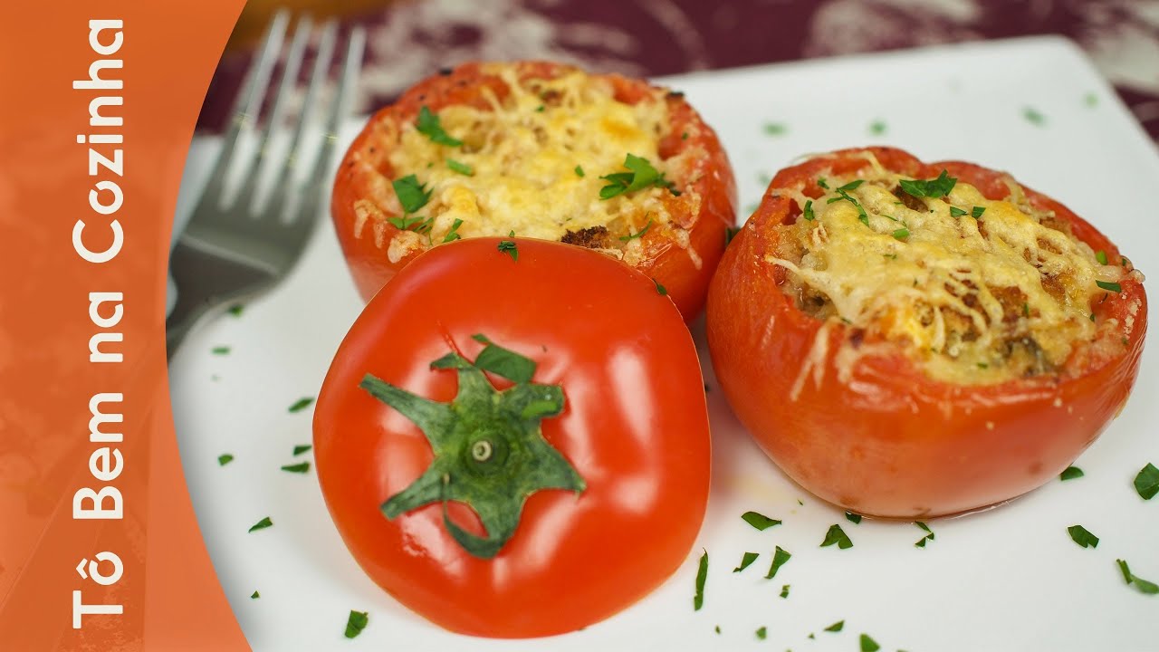 TOMATE RECHEADO - Receita de tomate recheado com presunto italiano e ...