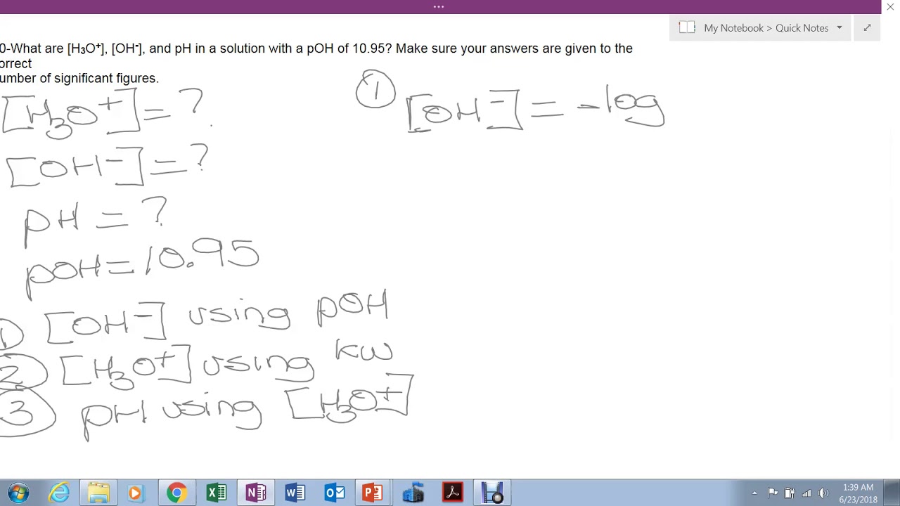 Acid-Base Equilibrium. Example Problems Part 2 - YouTube