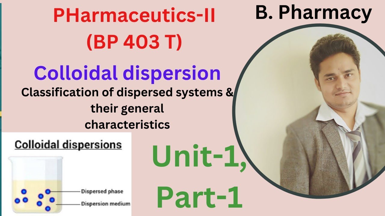 Pharmaceutics-II, Colloidal dispersions: Classification of dispersed ...