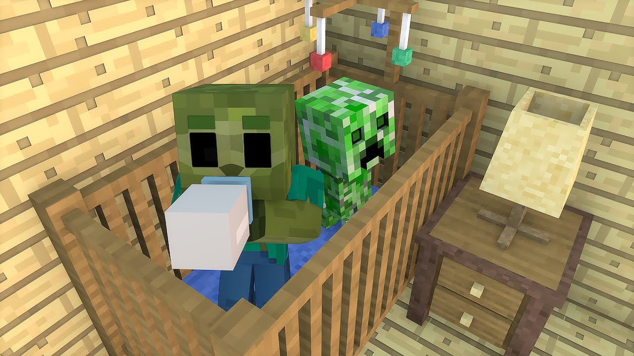 Minecraft : Monstros Bebês!! - Baby Mobs Minecraft (Build Battle) - YouTube