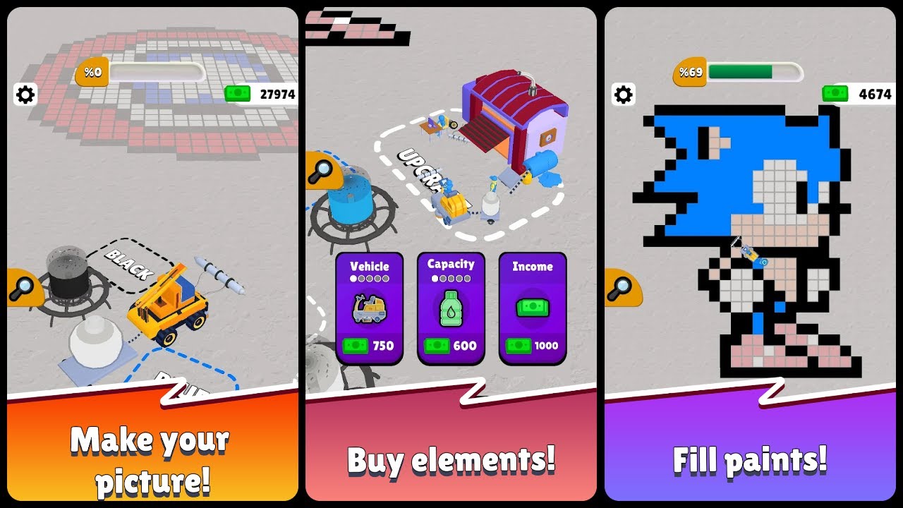 Pixel Collector Game Gameplay Android Mobile - YouTube