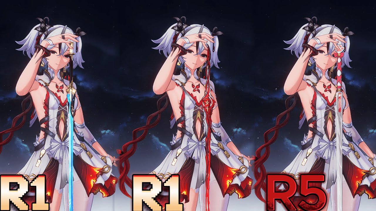 Camellya Weapons Comparison | Red Spring | Emerald | Somnoire Anchor ...