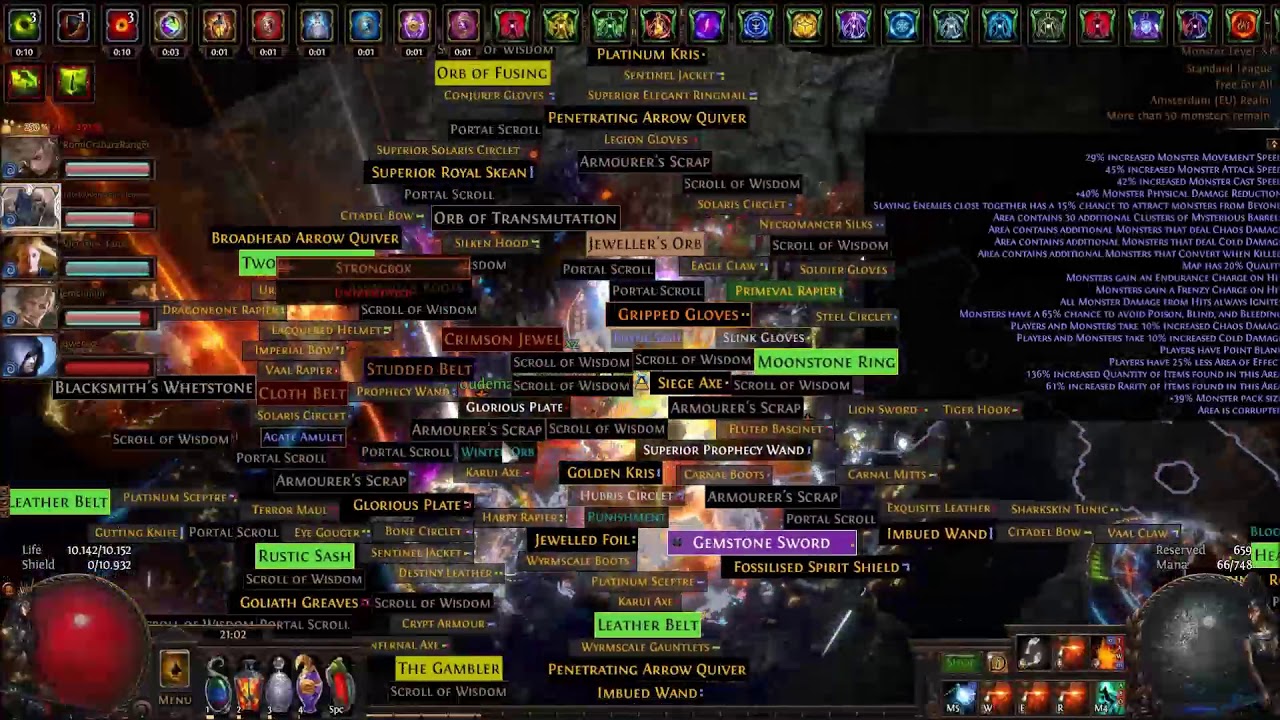 [3.6] Path of Exile A Normal Day of Party Map Rotation - YouTube