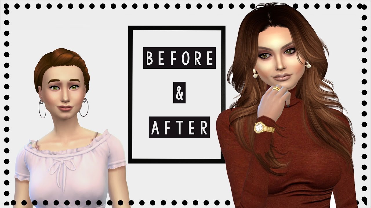 TS4| CC Makeover Before and After!! - YouTube