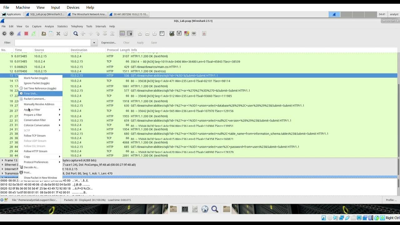 1726 Lab Attacking A Mysql Database Ilm Youtube