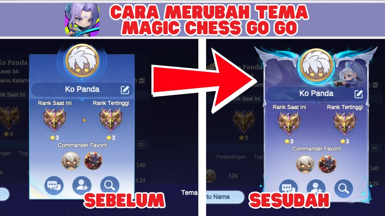 CARA MERUBAH TEMA MAGIC CHESS GO GO - YouTube