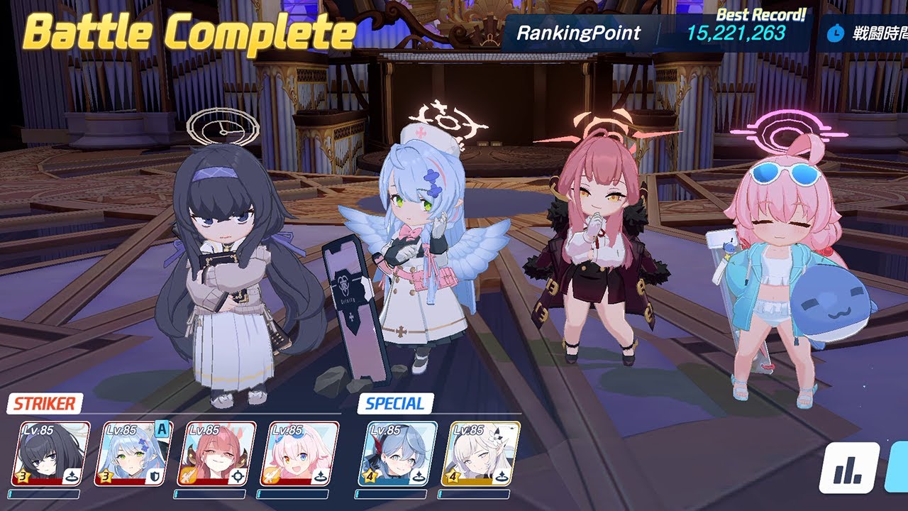 [Blue Archive] Gregorius Raid Indoors Extreme mode | 15.221k pts - YouTube