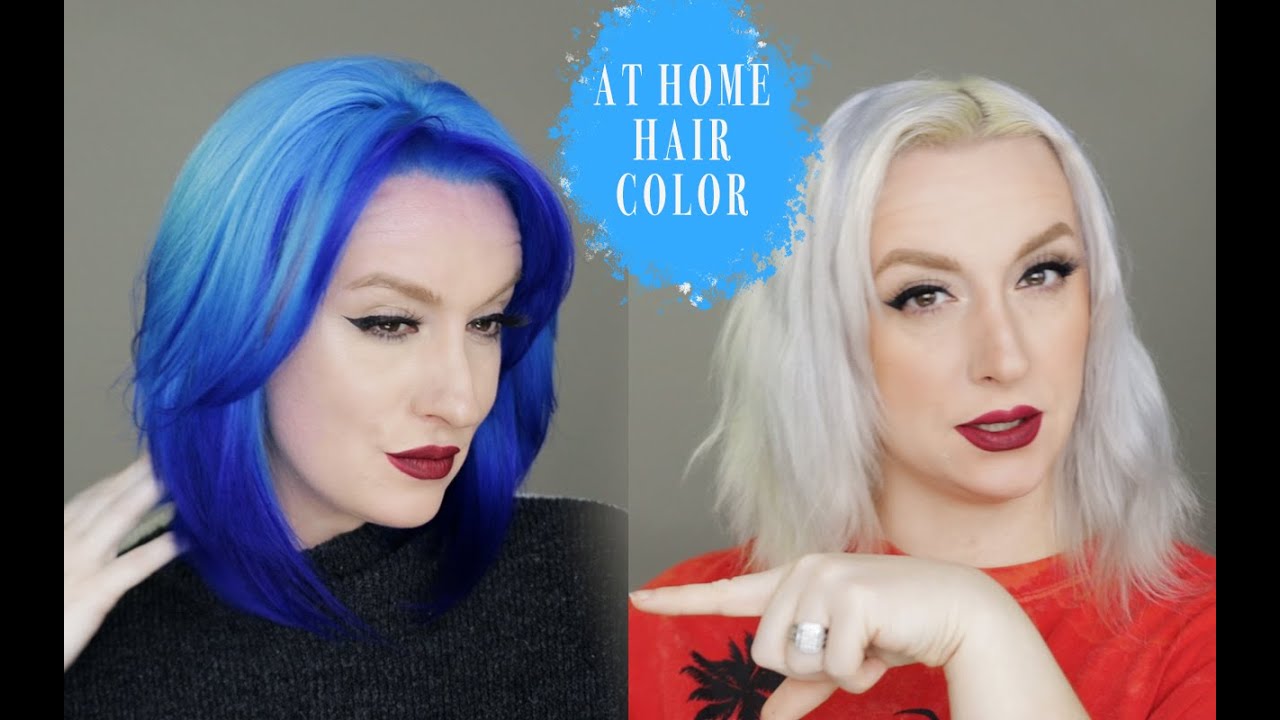 Affordable At home Indigo Blue hombre hair color on a budget - YouTube