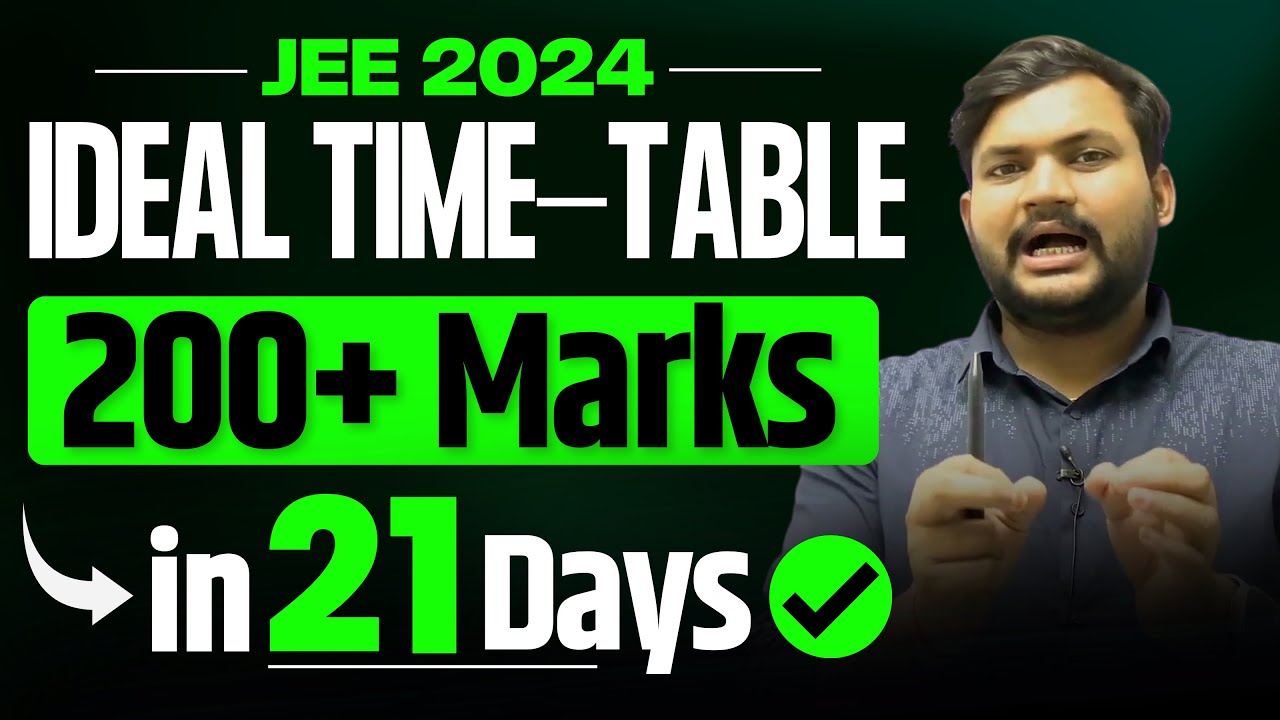 ⏲️21DAYS Challenge for JEE 2024 Aspirants to Score 200+ Marks | Ideal ...