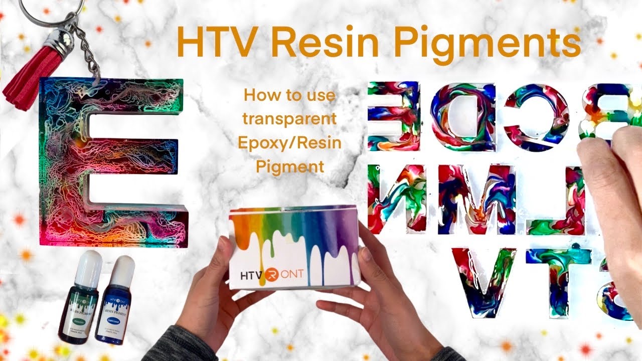 HTVRONT HTV Transparent Epoxy Resin | Resin Letter Keychains Tutorial ...