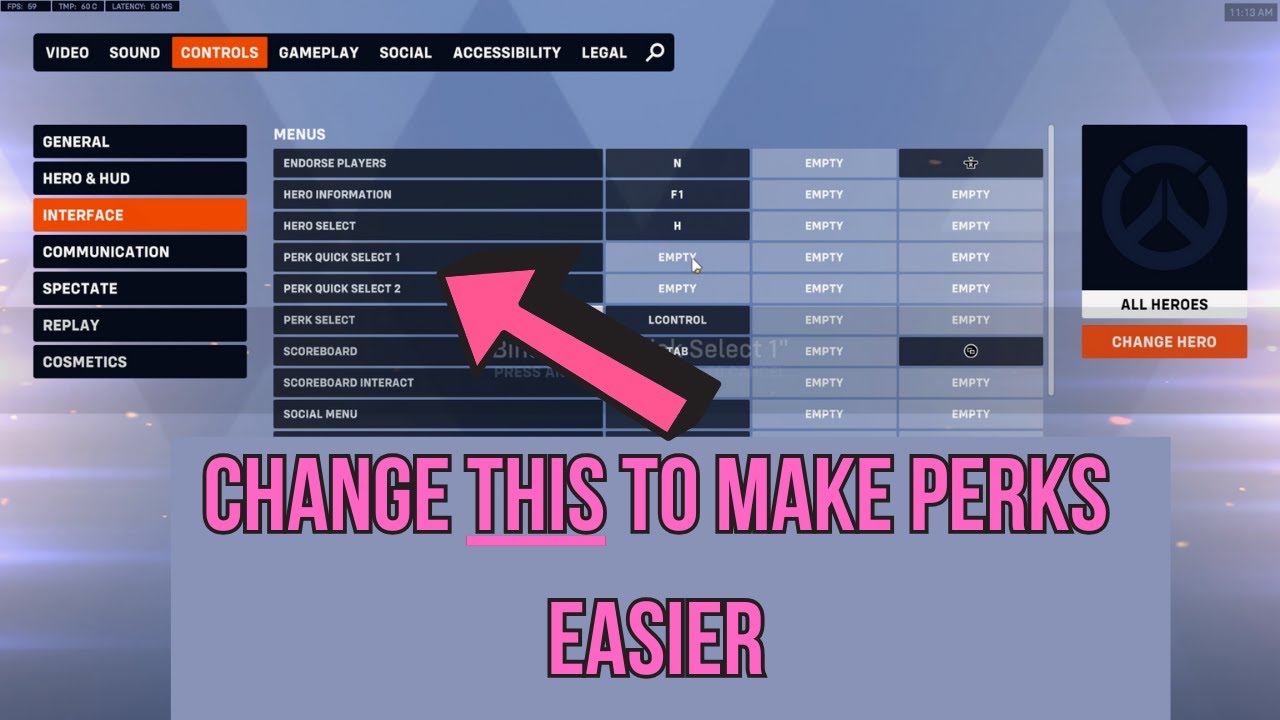 Change This NEW Overwatch 2 PERKS Setting to Choose Perks Easier ...