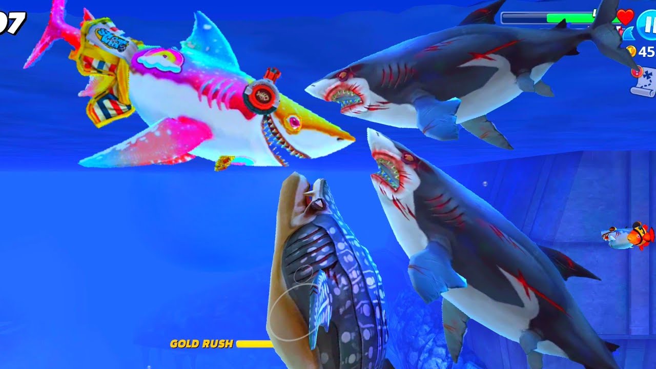 Hungry Shark Evolution Super Shark[Giant Monster Enemy Sharknarok New ...