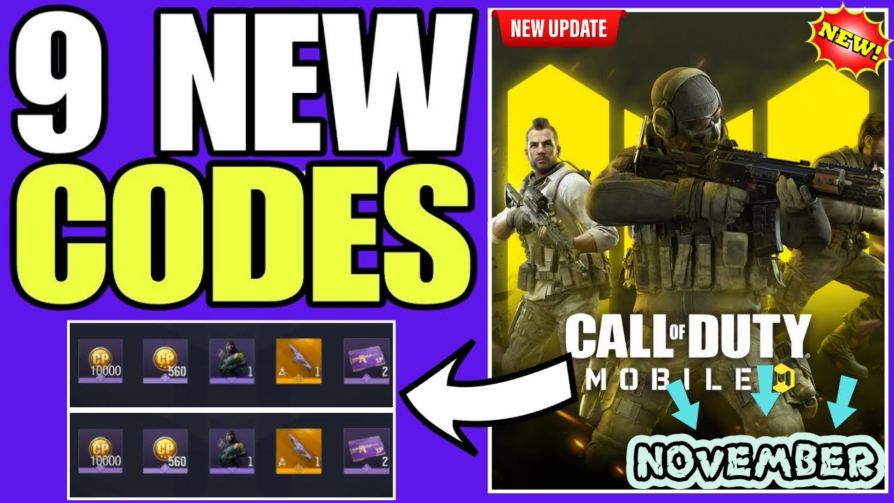 ⚡NOVEMBER UPD CODES⚡CODM REDEEM CODES 2025 NOVEMBER | COD MOBILE COODES ...