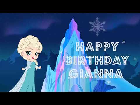 Happy Birthday Gianna - greeting card video ❤️