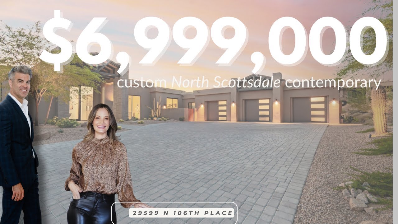 INSIDE a $6,999,000 Troon North Contemporary CUSTOM Home | Scottsdale Luxury Home Tours - YouTube