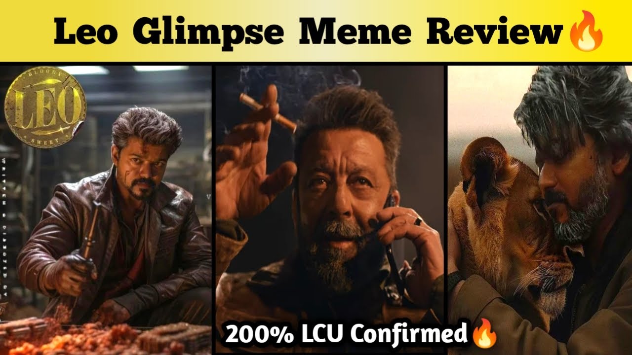 LEO Glimpse & LCU Connection Meme Review - Ft. Jailer audio launch ...