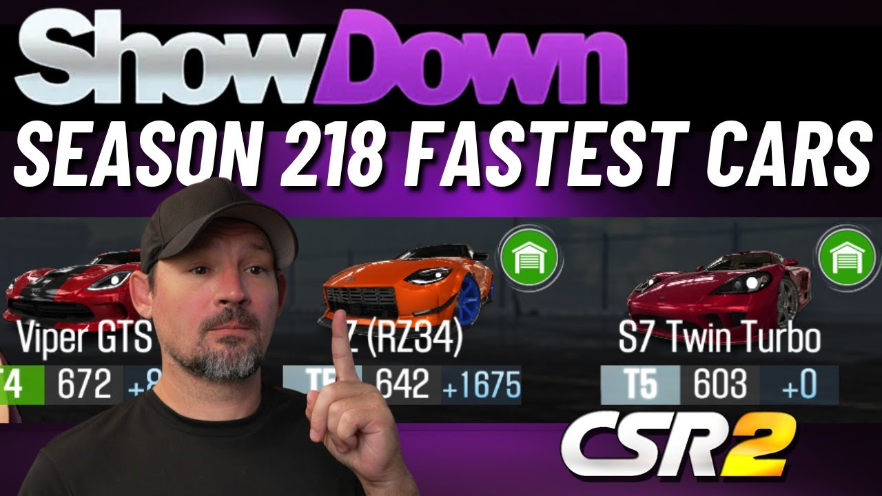CSR2 Elite Showdown Season 218 Fastest Cars - YouTube