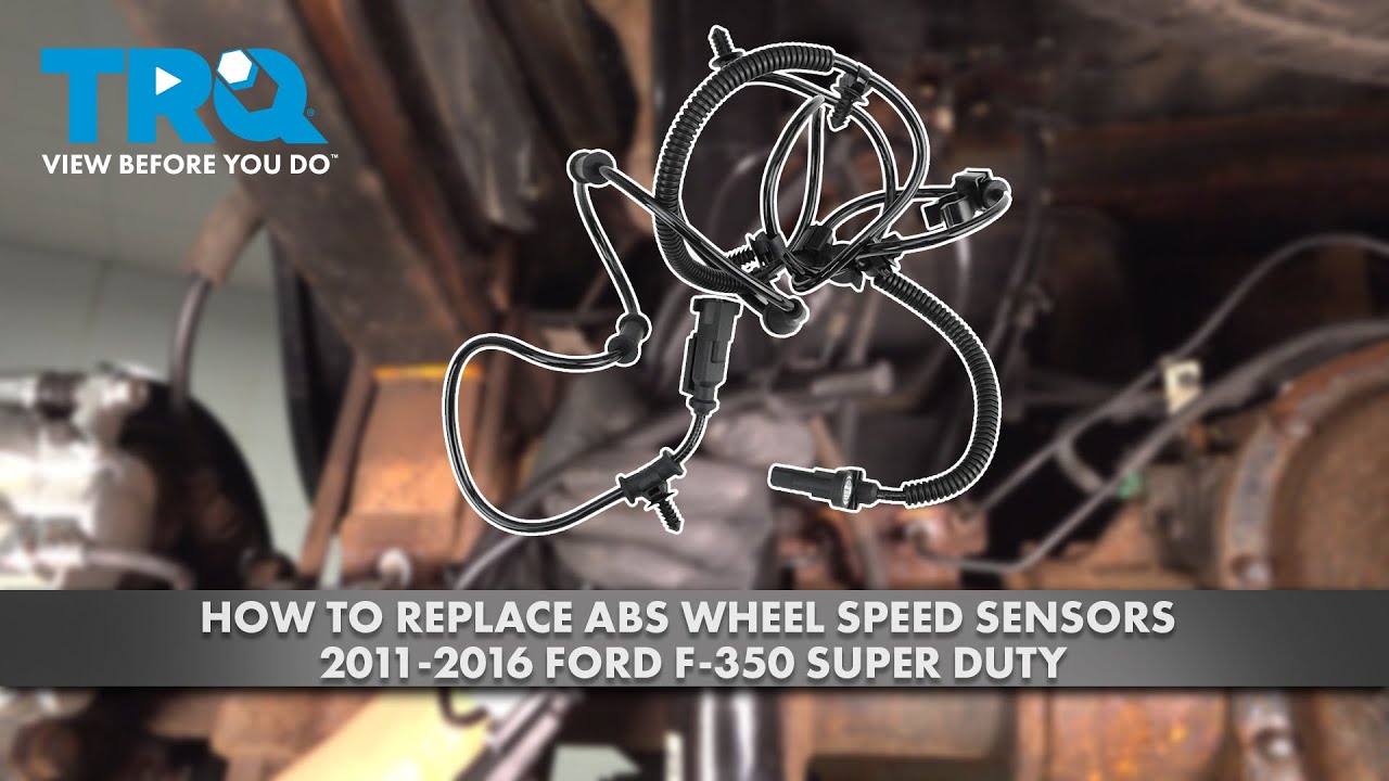 How to Replace Rear ABS Wheel Speed Sensors 2011-2016 Ford F-350 Super ...