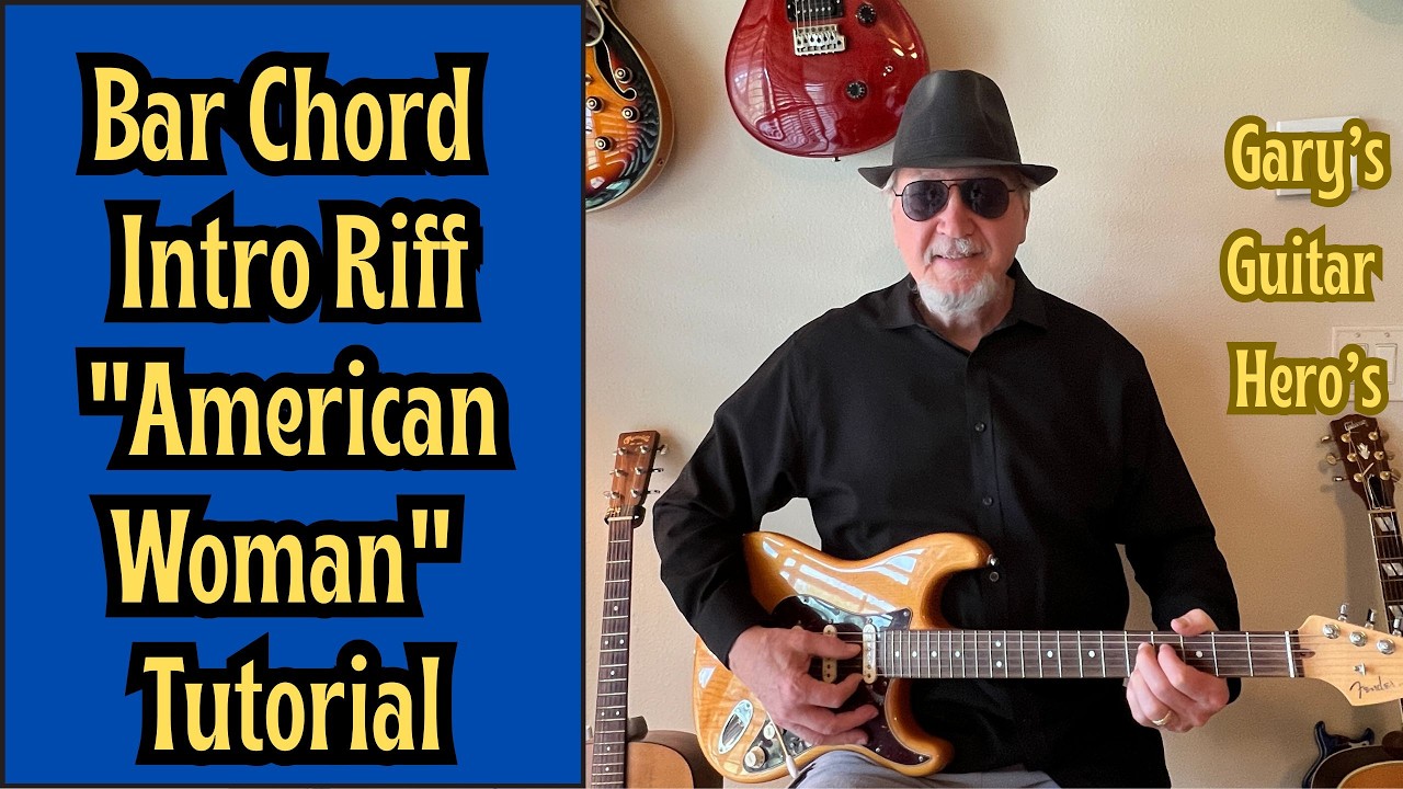 How To play a simplified Intro Riff to "American Woman" - Easy Beginner ...